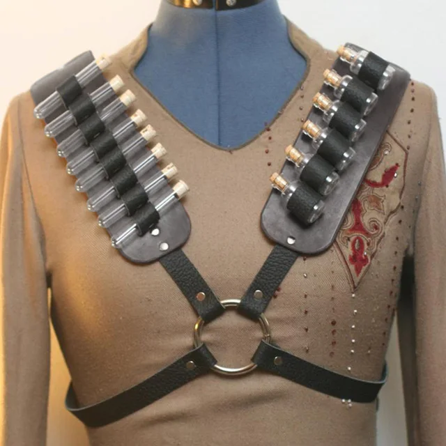 Steampunk Alchemist Shoulder Chest Harness Witch Wizard Costume Armor ...