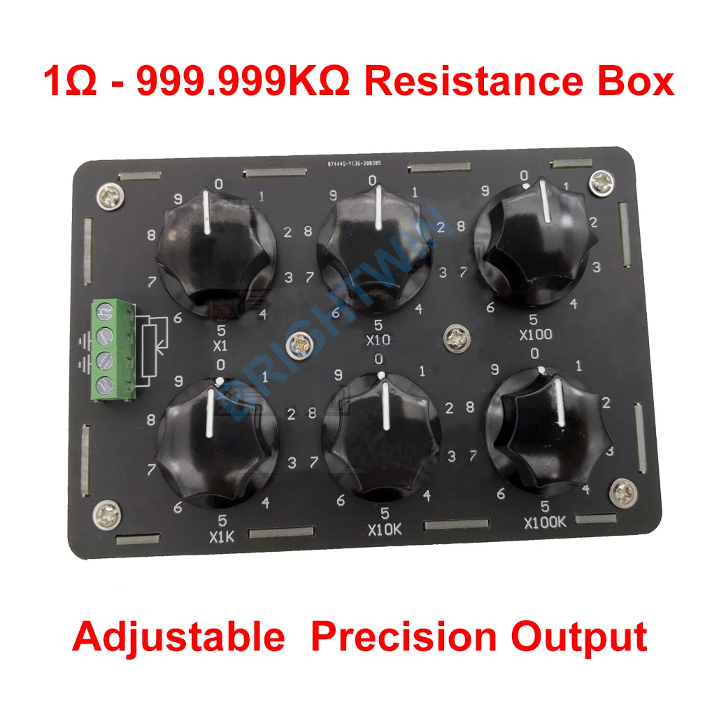 Precision Adjustable Resistance Box 1Ohm to 999.999K Ohm Resistance NTC ...