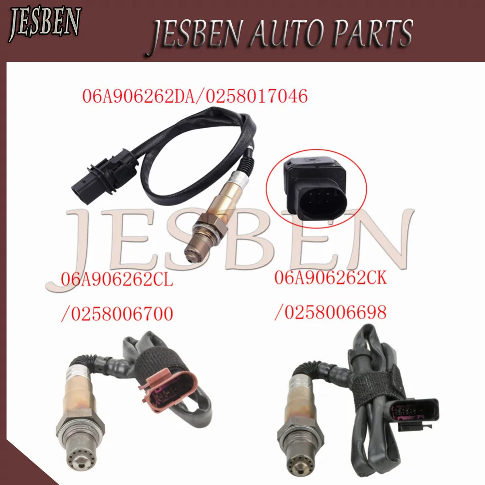 3PCS 06A906262DA 06A906262CL 06A906262CK Front Rear Lambda Oxygen O2 ...