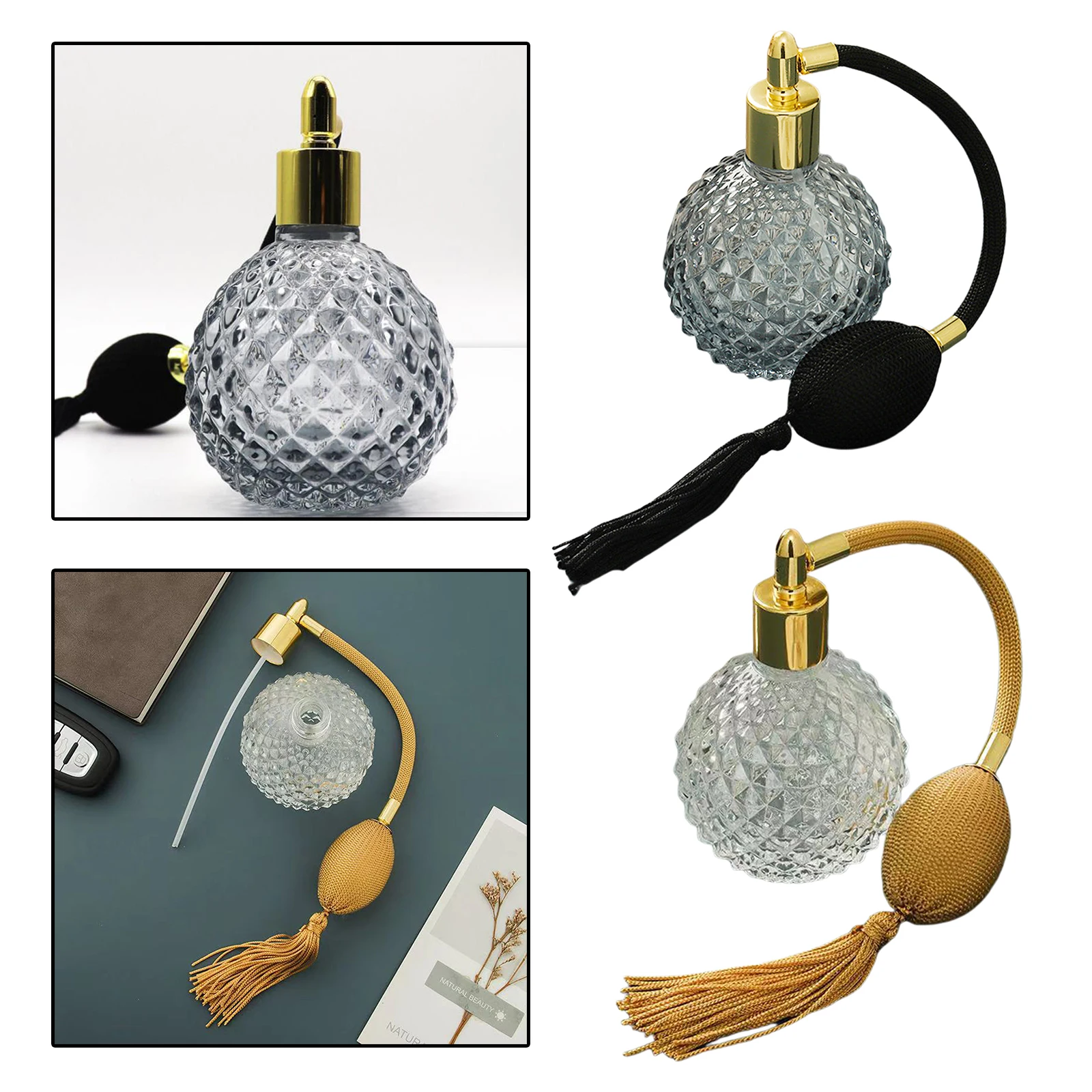 Perfume Atomizers Vintage Style Perfume Bottles Long Spray Tassels ...