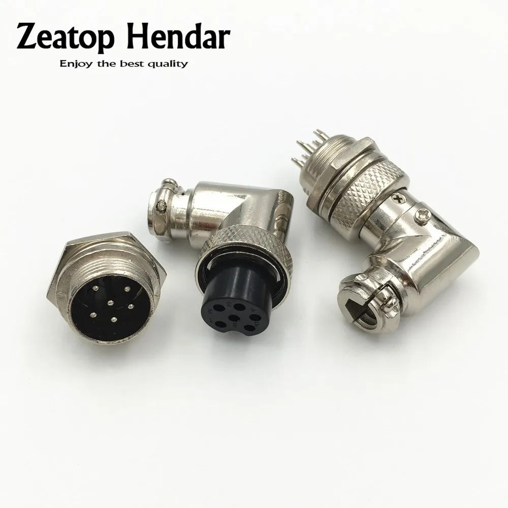 5Sets-6Pin-GX16-Aviation-Connector-M16-Elbow-90-Degree-Right-Angle-6 ...