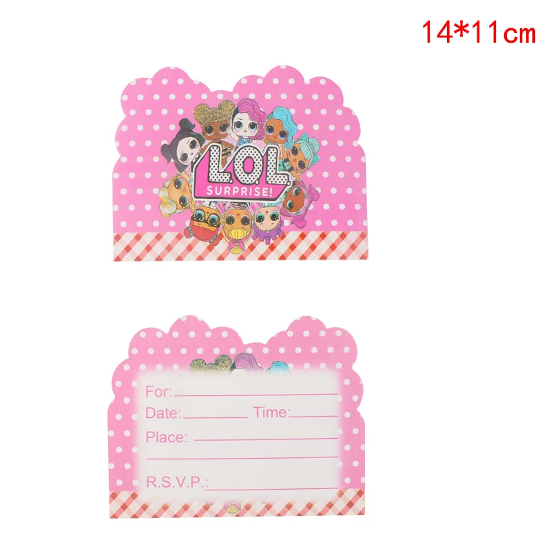 Birthday Party Original LOL dolls surprise DIY pink theme cake topper ...