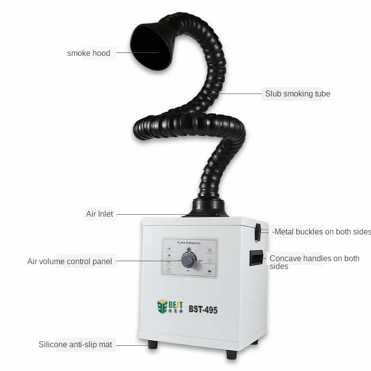 Bst-495 Smoke Extractor Fume Purification Equipment Filter Purifier ...