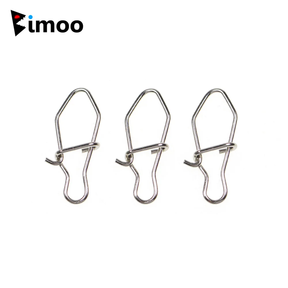 Bimoo-100pcs-Diamond-Eye-Stainless-Steel-Snap-Fishing-Lure-Connector ...