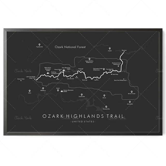 Ozark Highlands Map