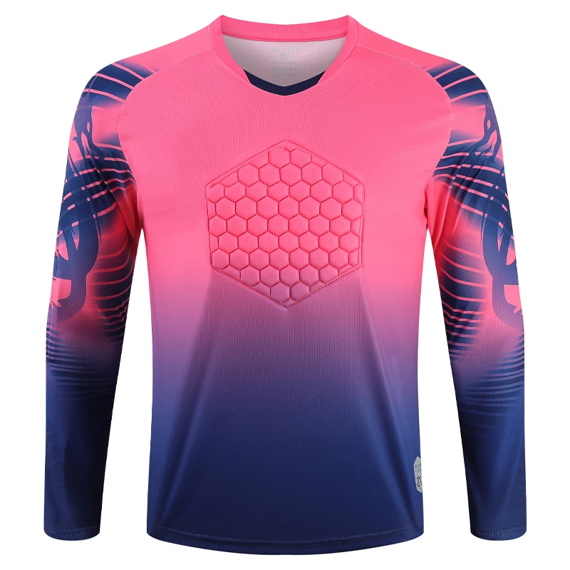 Football-Long-Sleeves-Gradient-Goal-Keeper-Uniforms-Sport-Training-New ...
