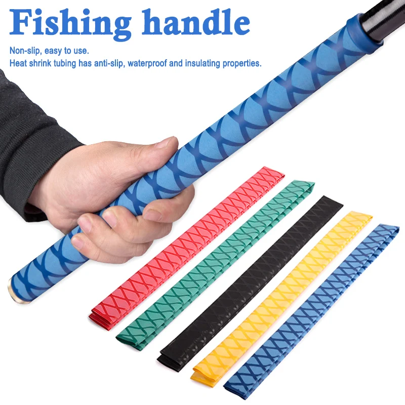 Fishing Rod Wraps Anti slip Racket Grip Tape Heat Shrink Tube Handle ...