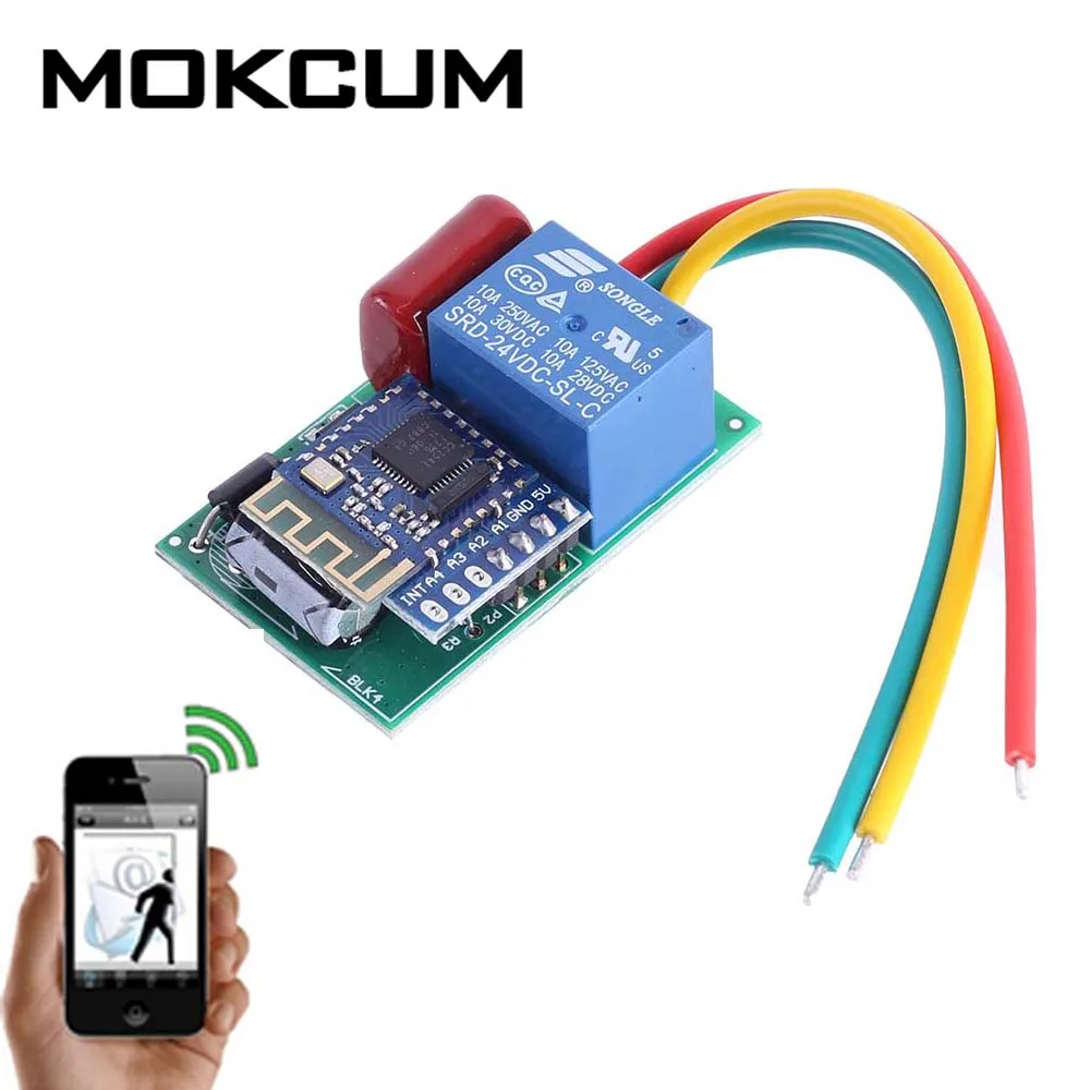 Wireless-Bluetooth-Compatible-Relay-Module-Power-ON-Voltage-Output-Self ...