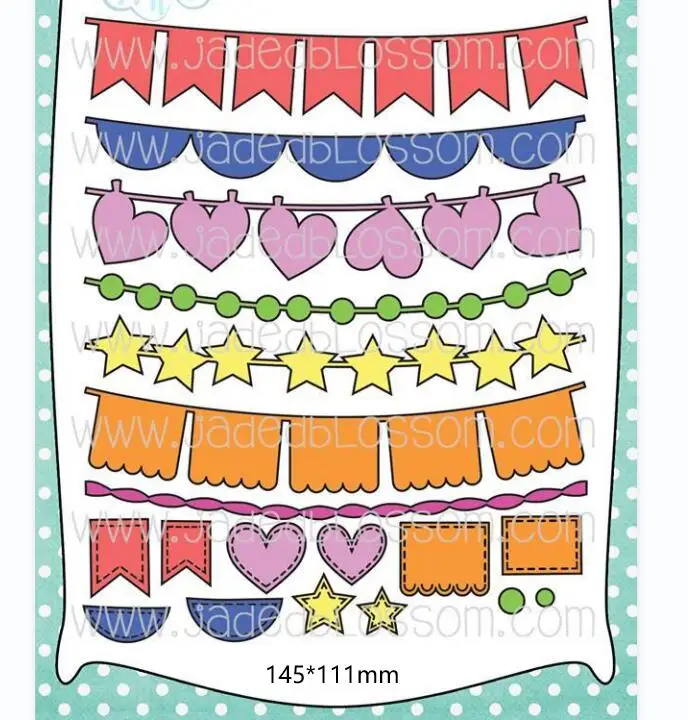 Metal cutting dies cut die Banner card Scrapbook paper craft knife ...