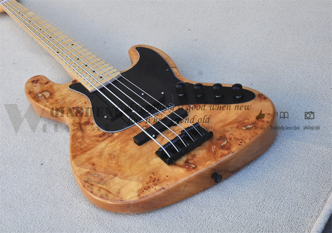 Pre-customized-electric-guitar-bass-5-strings-jaz-bass-ASH-wood-body ...