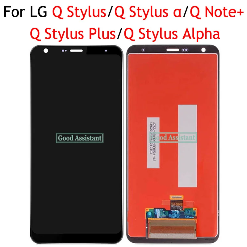 Black 6.2 " For LG Q Stylus / α / Plus / Alpha / Q Note+ Q710 Q710E Q710FG Q710GX LCD Display ...