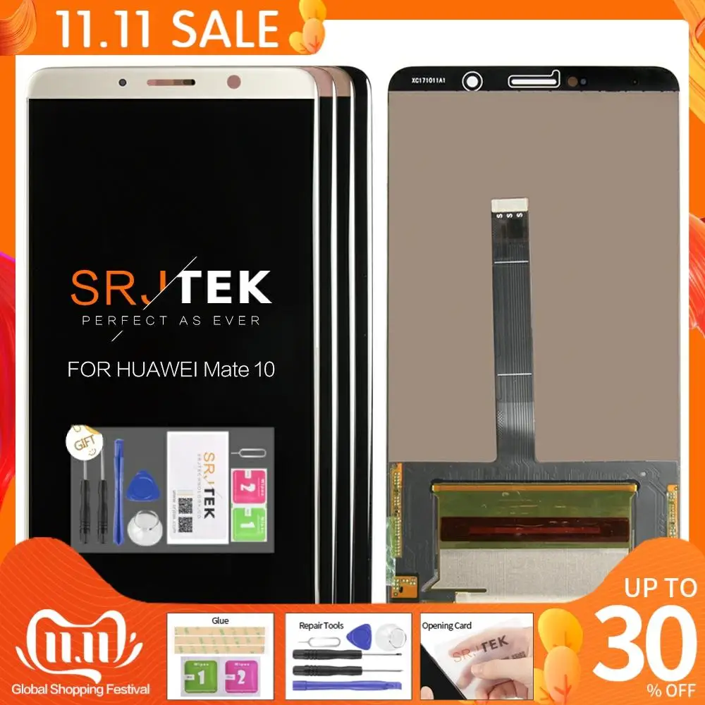 5.9 "화웨이 메이트 10 LCD 디스플레이 터치 스크린 디지타이저 어셈블리 메이트 10 LCD Mate10 ALP L09 L29 스크린 교체 부품|테블릿 LCD & 패널 ...