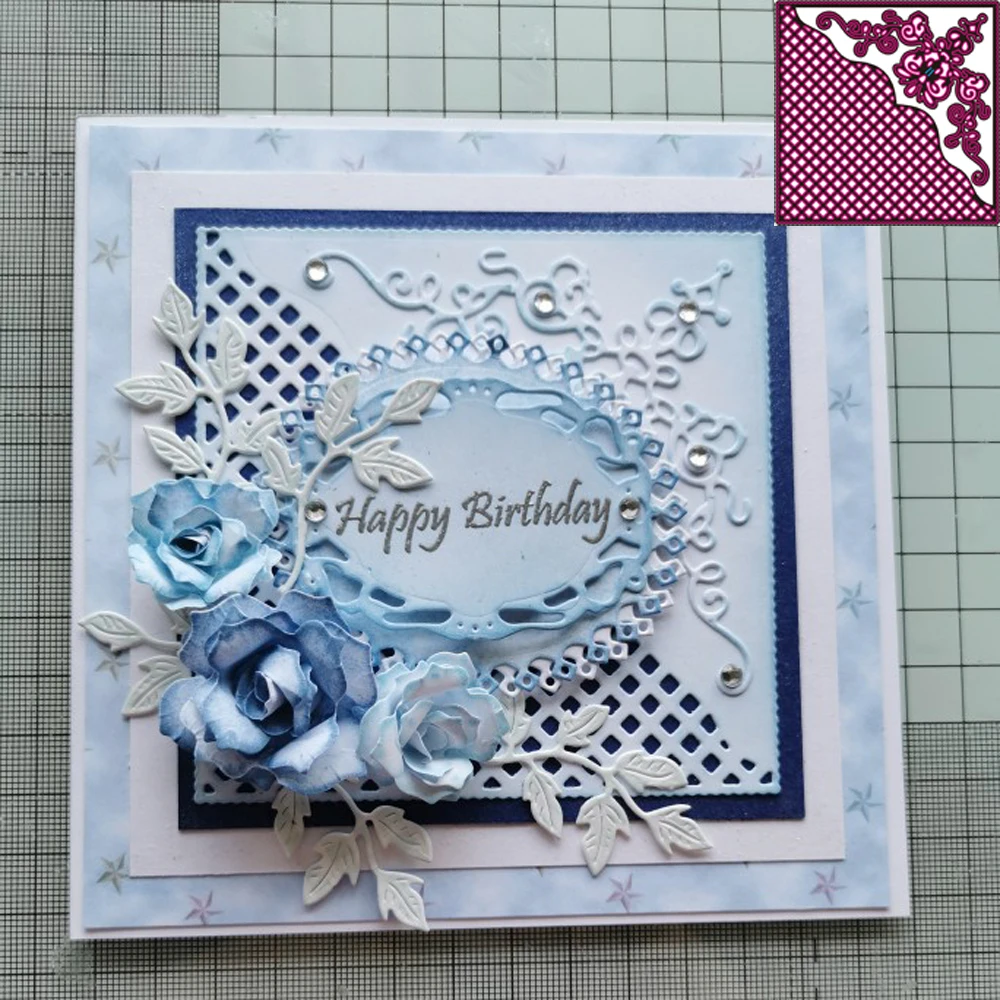Flower Frame Metal Dies Cut Album | Card Flower Frame Cutting Dies ...