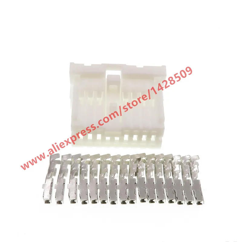 10 Sets 16 Pin Auto Connector Female Car Electrical Cable Wire Plug For ...