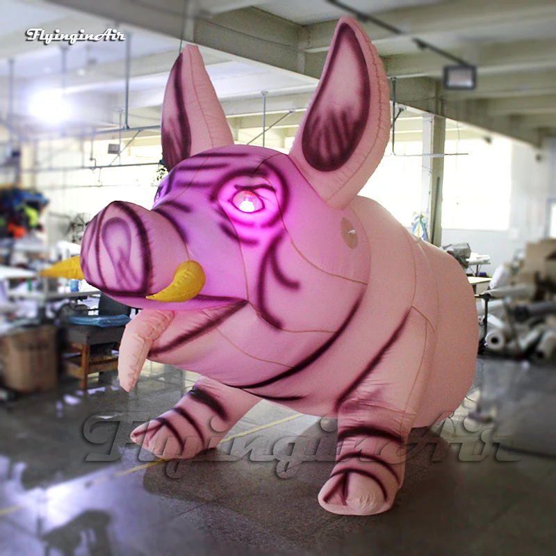 Concert Stage Decorative Lighting Inflatable Pig Model Balloon 2.5m ...