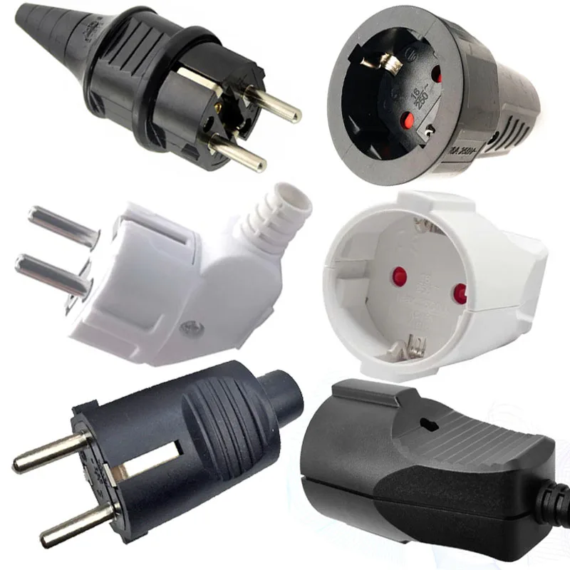 1pcs European 16A Grounded Industry Assemble Wiring Plug Germany Russia ...