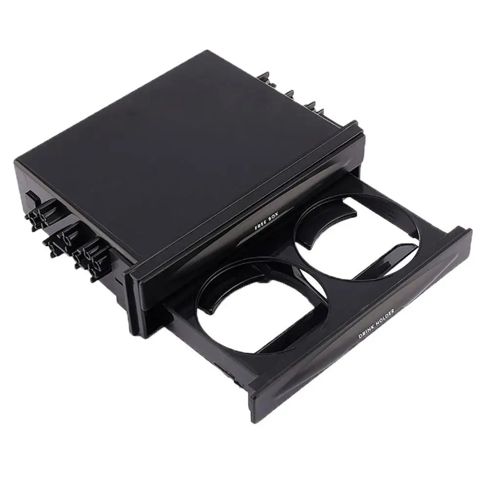 Car Double Din Radio Pocket Drink Cup Holder Plastic Storage Box ...