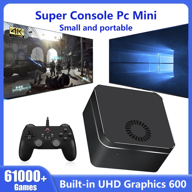 Super Console Pc Mini Game Console Adopts 64-bit Win11+batocera 30 Dual ...