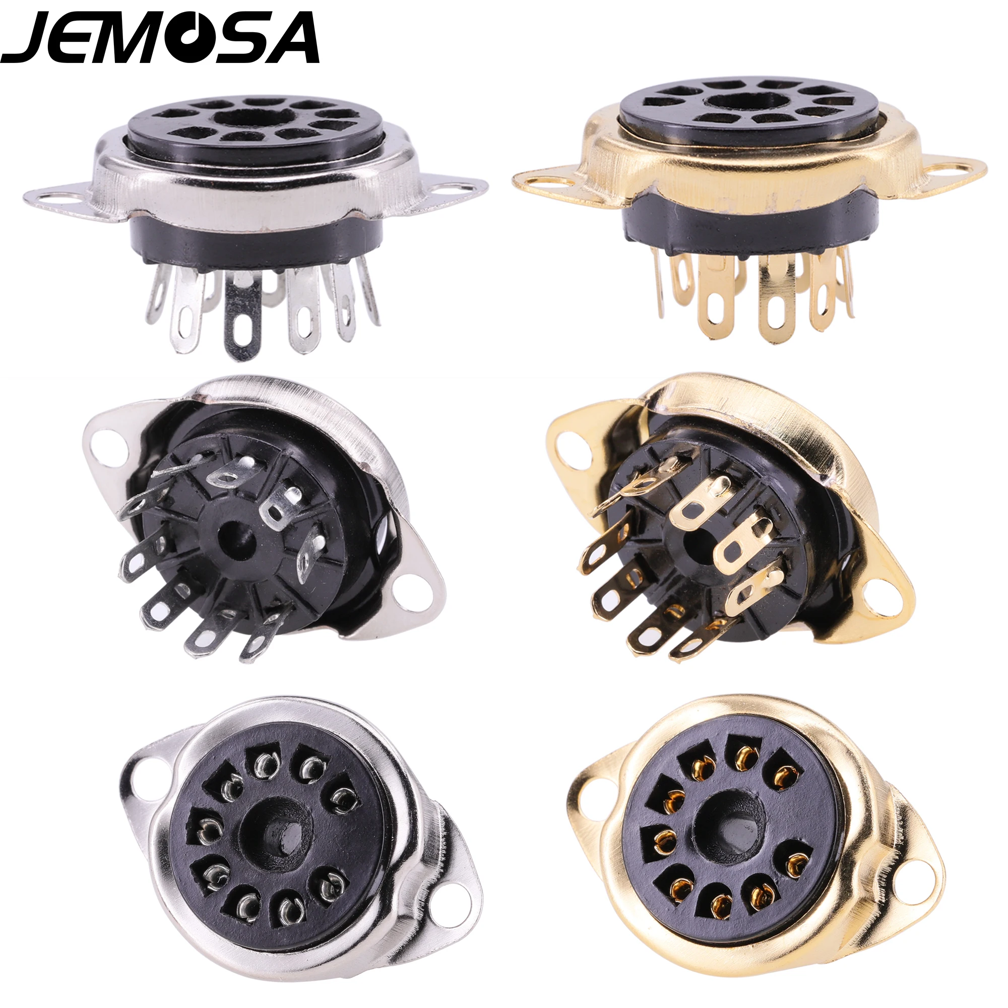 12AX7 12AU7 6199 6922 EL84 ECC81 ECC82 ECC83 Tube Valve Socket 9Pin ...