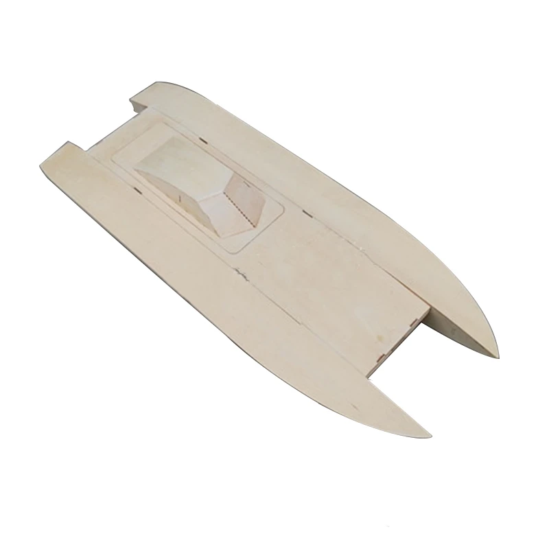 Wooden Catamaran Speedboat Catamaran Remote Control Boat Model Hand ...