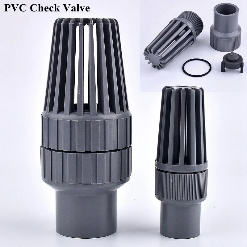 ID-20-160mm-UPVC-Check-Valve-Bottom-valve-Garden-Irrigation-Water-Pipe ...