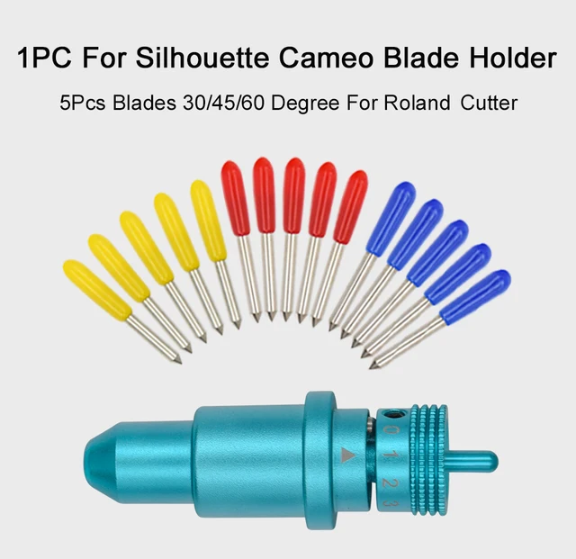 15 Pcs Cutter Blades Aluminum 15pc Vinyl Cutter Blades Set - 30/45/60 ...