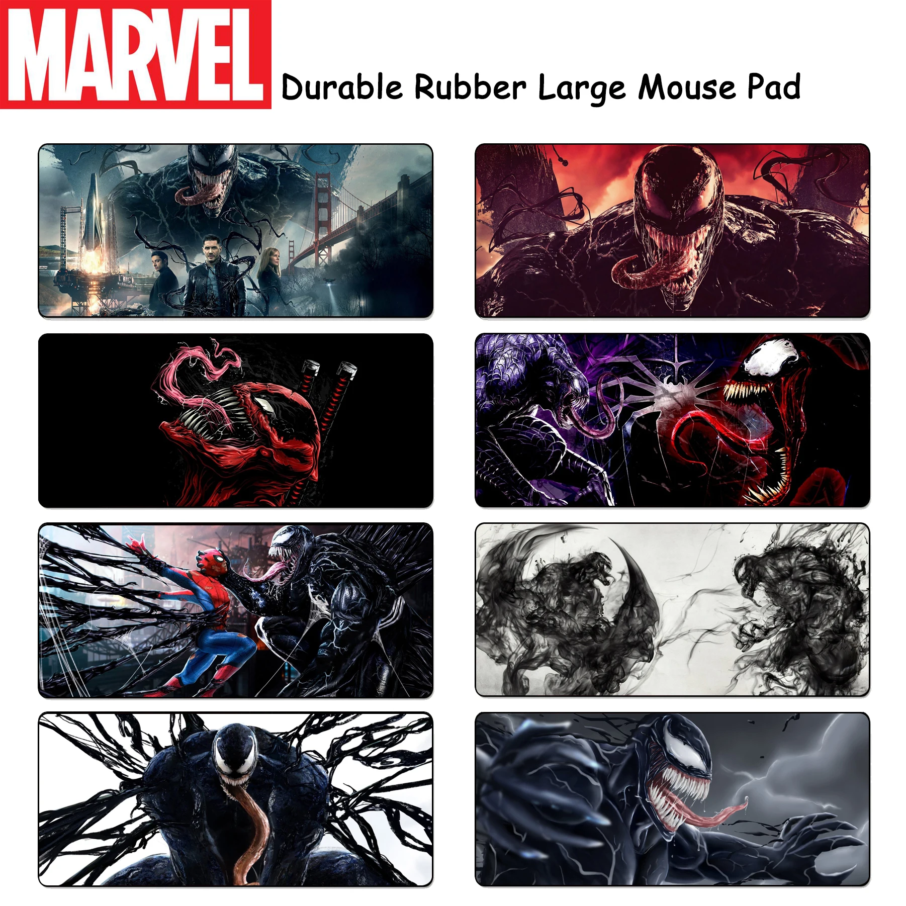 Marvel Venom Spiderman Anti-slip Durable Rubber Large Gaming Mouse Pad ...