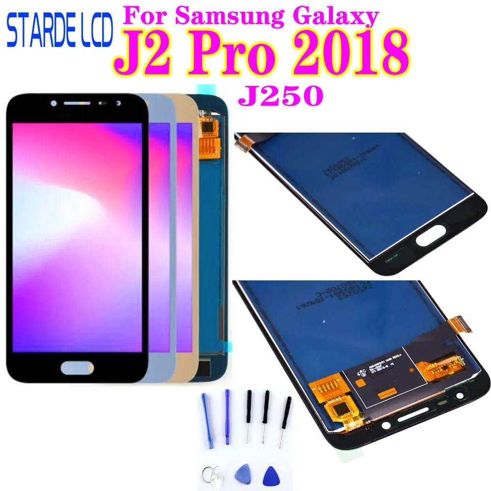 삼성 갤럭시 J2 프로 2018 J250 J250F LCD 디스플레이 터치 스크린 디지타이저 어셈블리, 밝기 조정|휴대폰 LCD ...