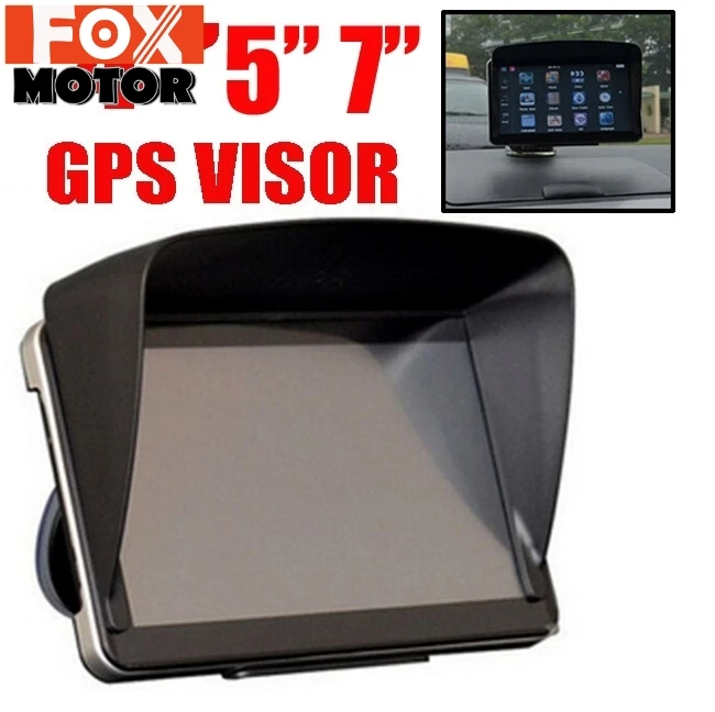 Gps Sat Nav Sun Shade Visor For 4.3" 5" 7" Inch Screen Shield Car Gps ...