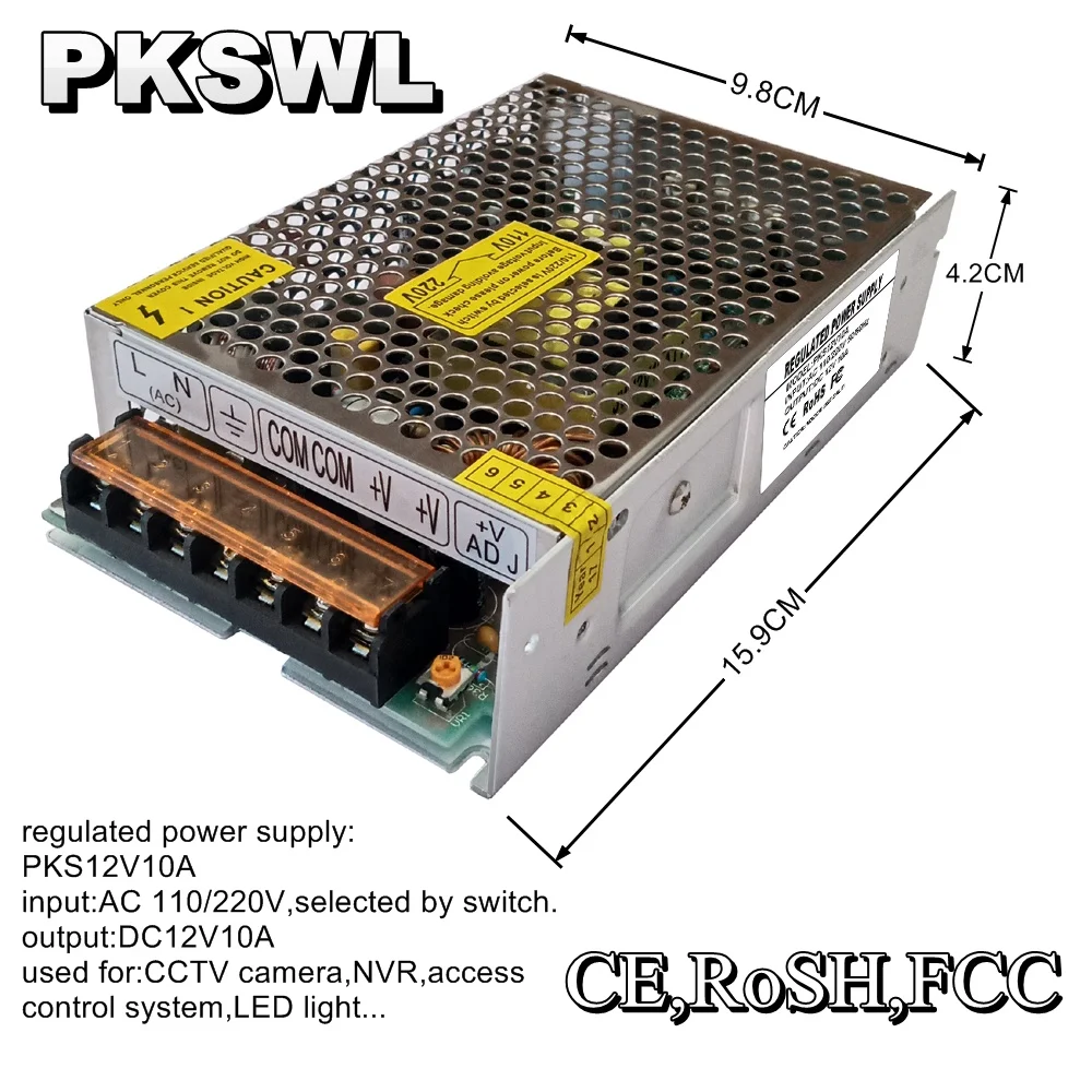 12V Power supply DC12V Power supply 10A AC110V/220V to DC 12 Volts 12V ...