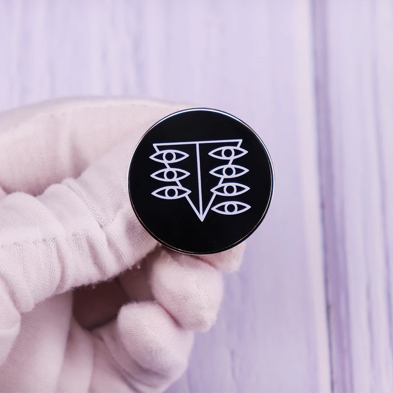 Evangelion Seele símbolo Pin botón insignia, regalo perfecto|Broches ...