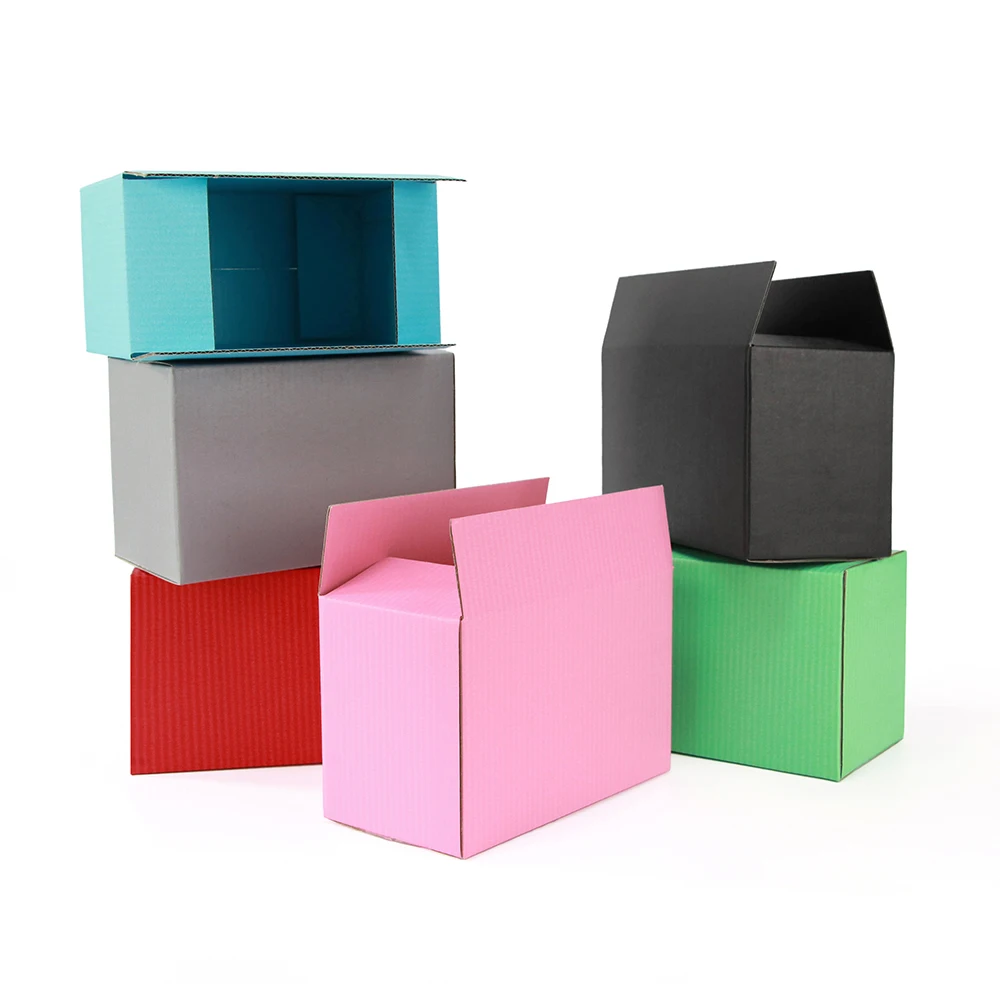 5pcs-10pcs-black-and-pink-cardboard-boxes-3-layer-corrugated-cardboard ...