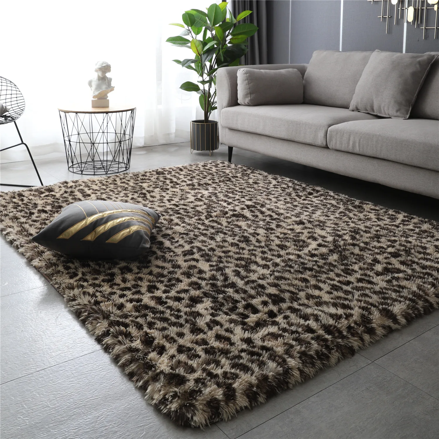 Pink-Carpet-for-Living-Room-Plush-Rug-Bed-Room-Floor-Fluffy-Mats-Anti ...