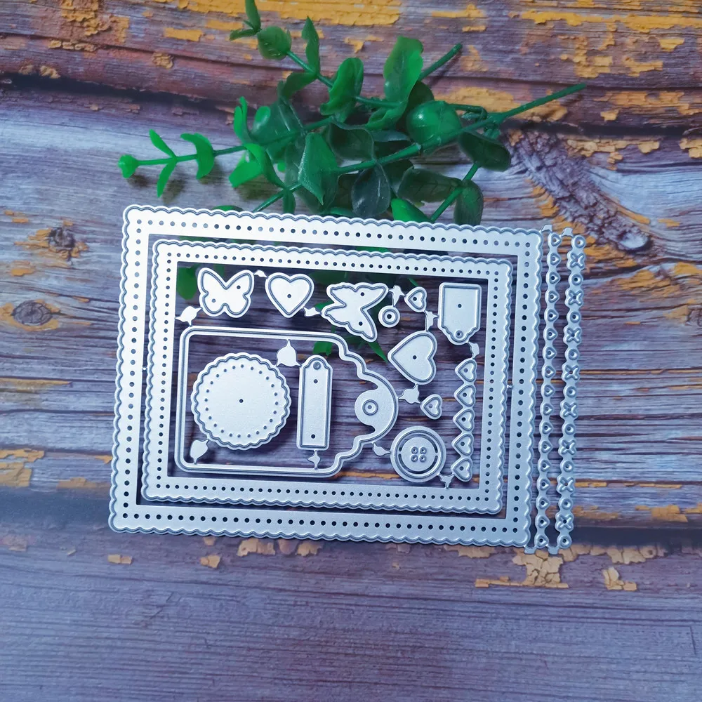 frame-heart-card-die-metal-card-making-dies-mold-paper-craft-knife ...