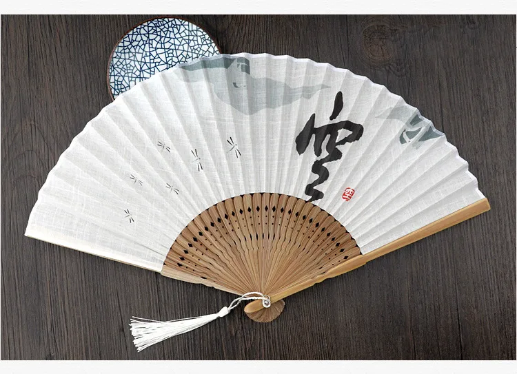 Eventail a main pliant,A4 21cm--Éventail À Main En Soie Chinoise ...
