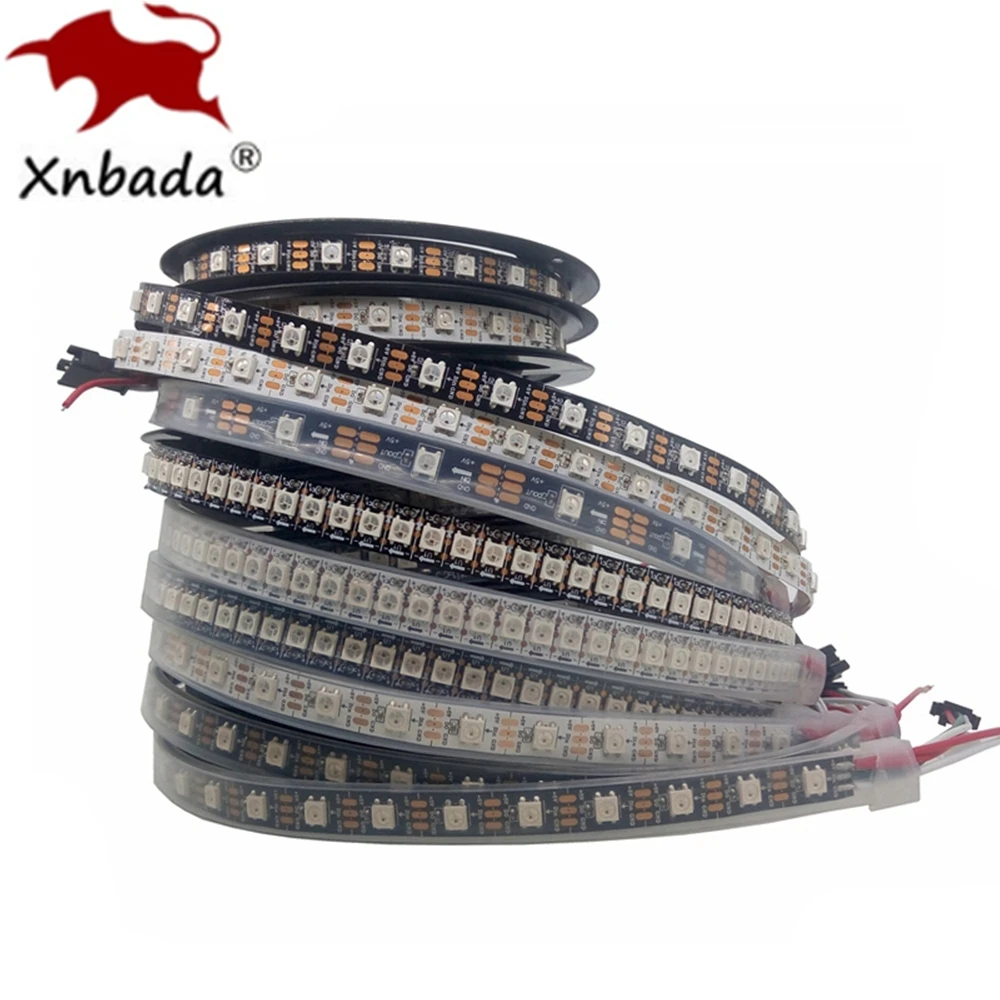 Dc5v ws2812b individualmente endereçável 5050 rgb led strip ws2812 ...
