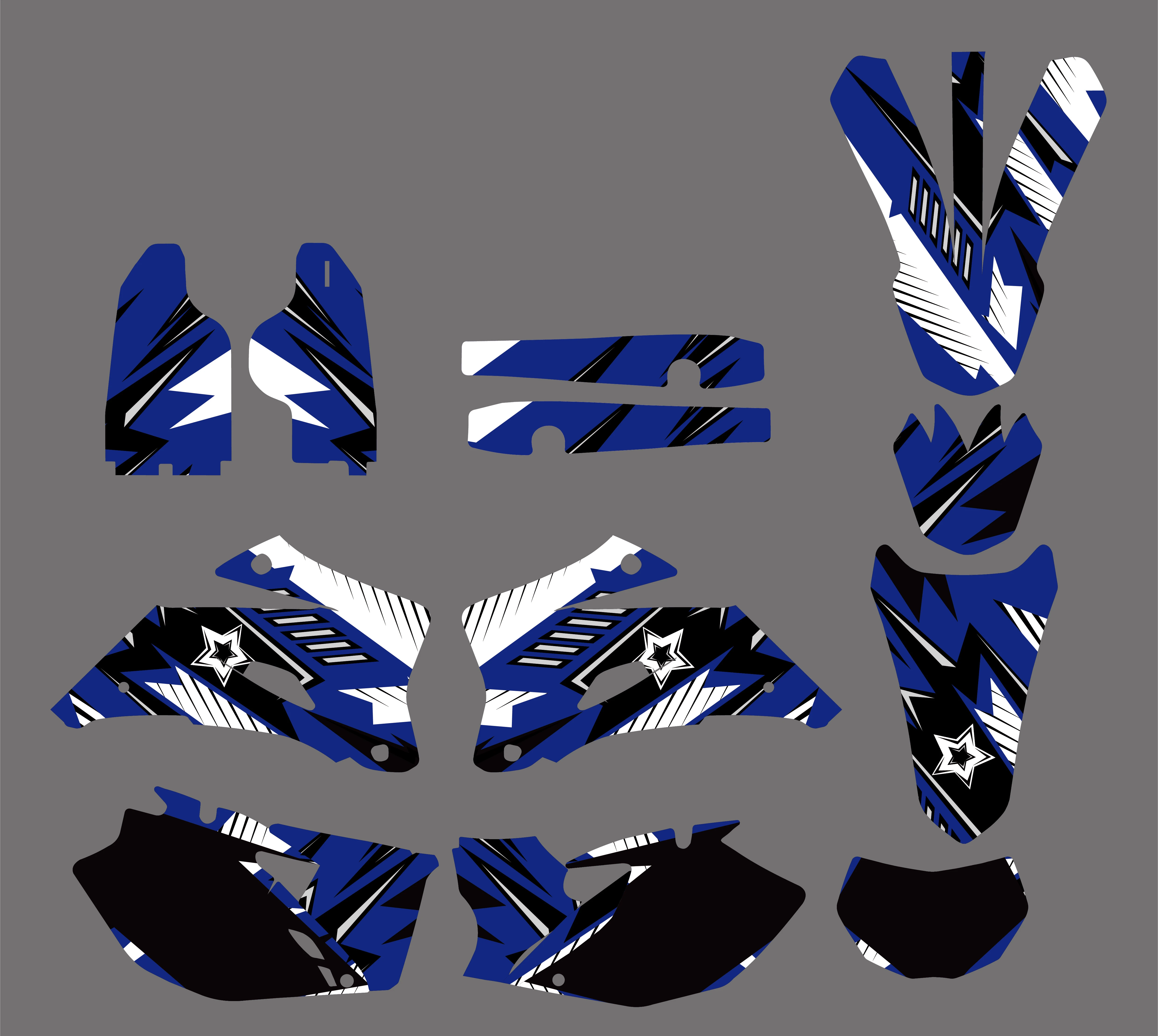 TEAM Graphics Decals Stickers Deco For Yamaha WR250F 2007-2013 WR450F ...