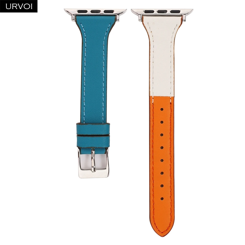 URVOI Тонкий Т-ремешок для Apple Watch 5, 4, 3, 2, 1, ремешок из ...