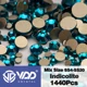 VDD SS4-SS20 Mix Size Clear Crystal Non-Hotfix Gold FlatBack ...