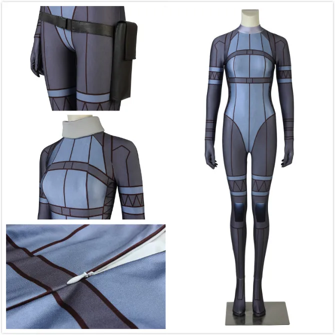 Sword Art Online GGO Pitohui SAO Kanzaki Elsa Jumpsuit Cosplay Costume ...