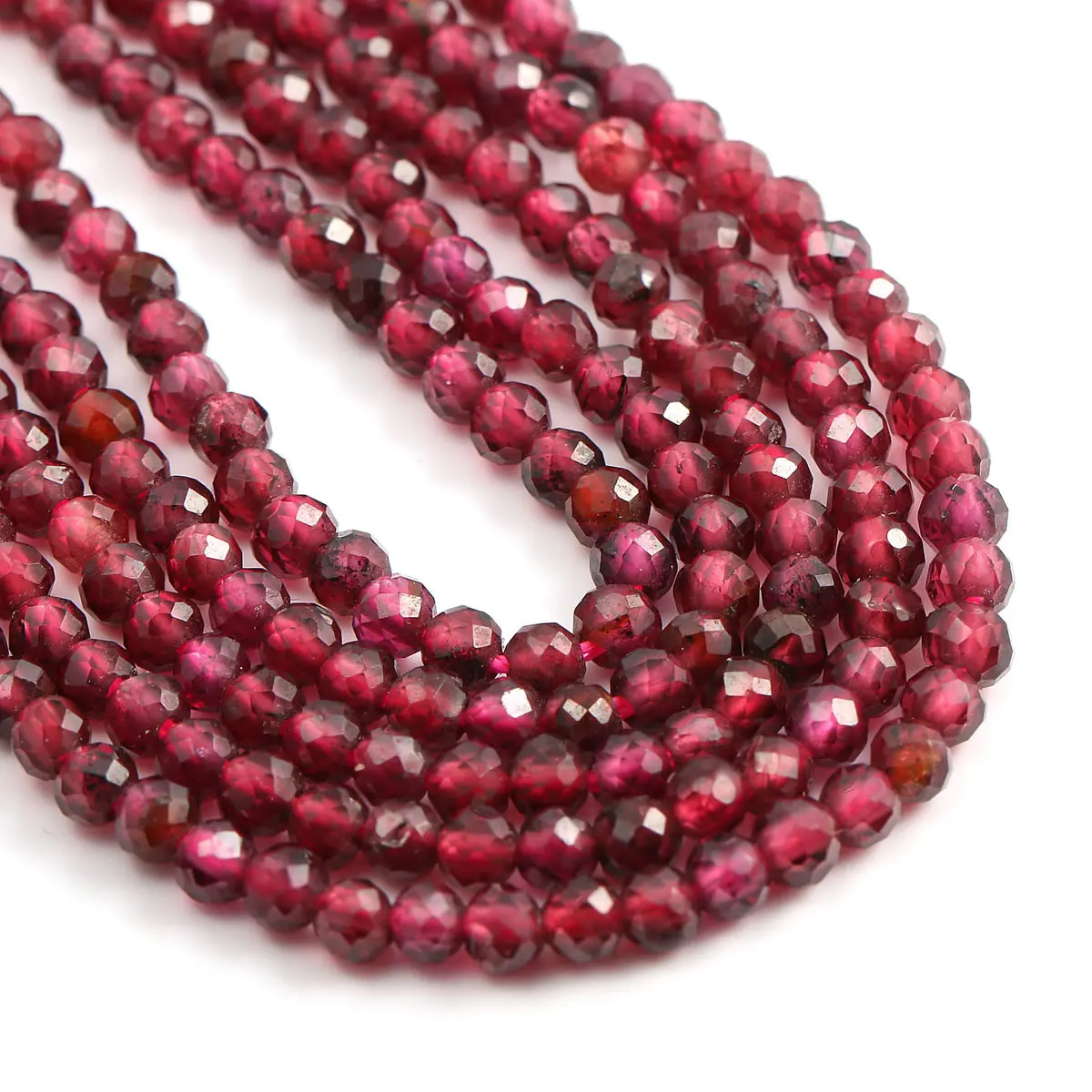 Natural-Stone-Fine-Garnet-Beads-Faceted-Round-Scattered-Beads-2-3-4-5mm ...