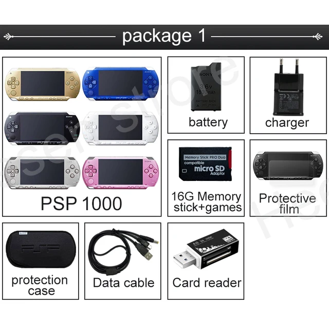 Original PSP refurbished PSP for Sony PSP 1000 game console 16 32GB ...