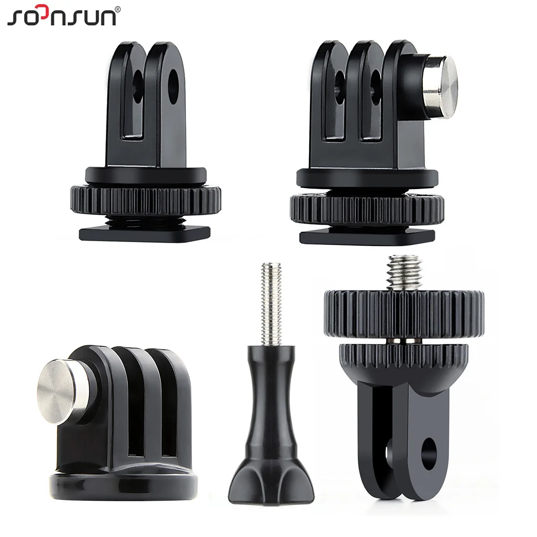 SOONSUN 1/4“ Tripod Mount Adaptor for GoPro Cold Shoe Camera Mount ...