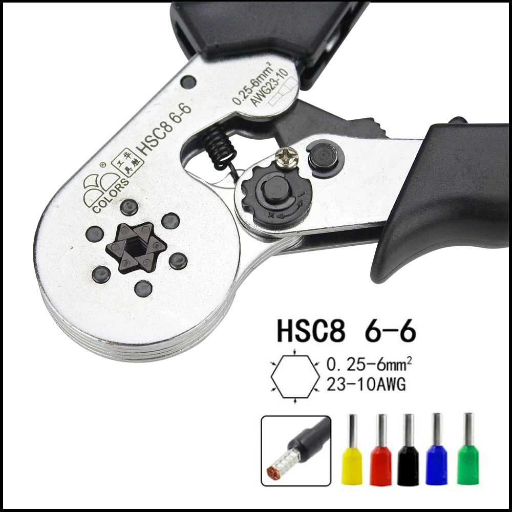 FASEN-HSC8-6-6-Tool-Mini-Self-Adjustable-Crimping-Plier-23-10AWG ...