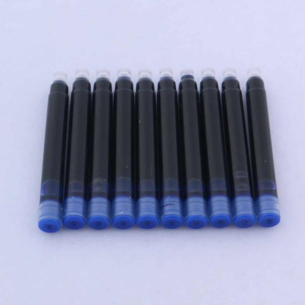 10pc Fountain Pen ink RED BLUE OR BLACK Standard replacement 2.6MM GIFT ...