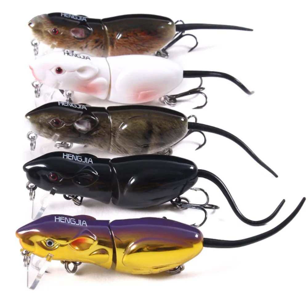 6.3cm 10.5g Mouse Fishing Lure Rat Lure Jointed Swimbait Minnow ...