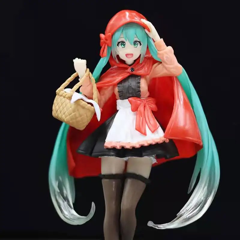 Anime Action Figures Little Red Riding Hood Hatsune Miku Figurine Model ...