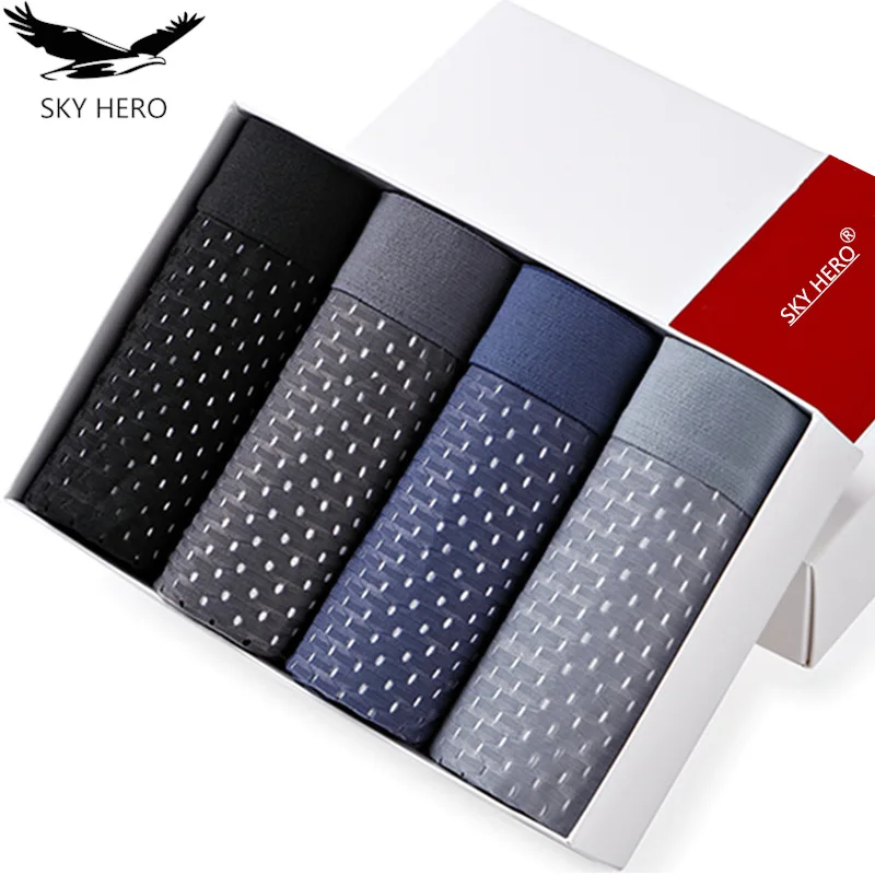 4pcs/lot Male Boxers Men Panties Underwear Mesh See Through Boxer For ...
