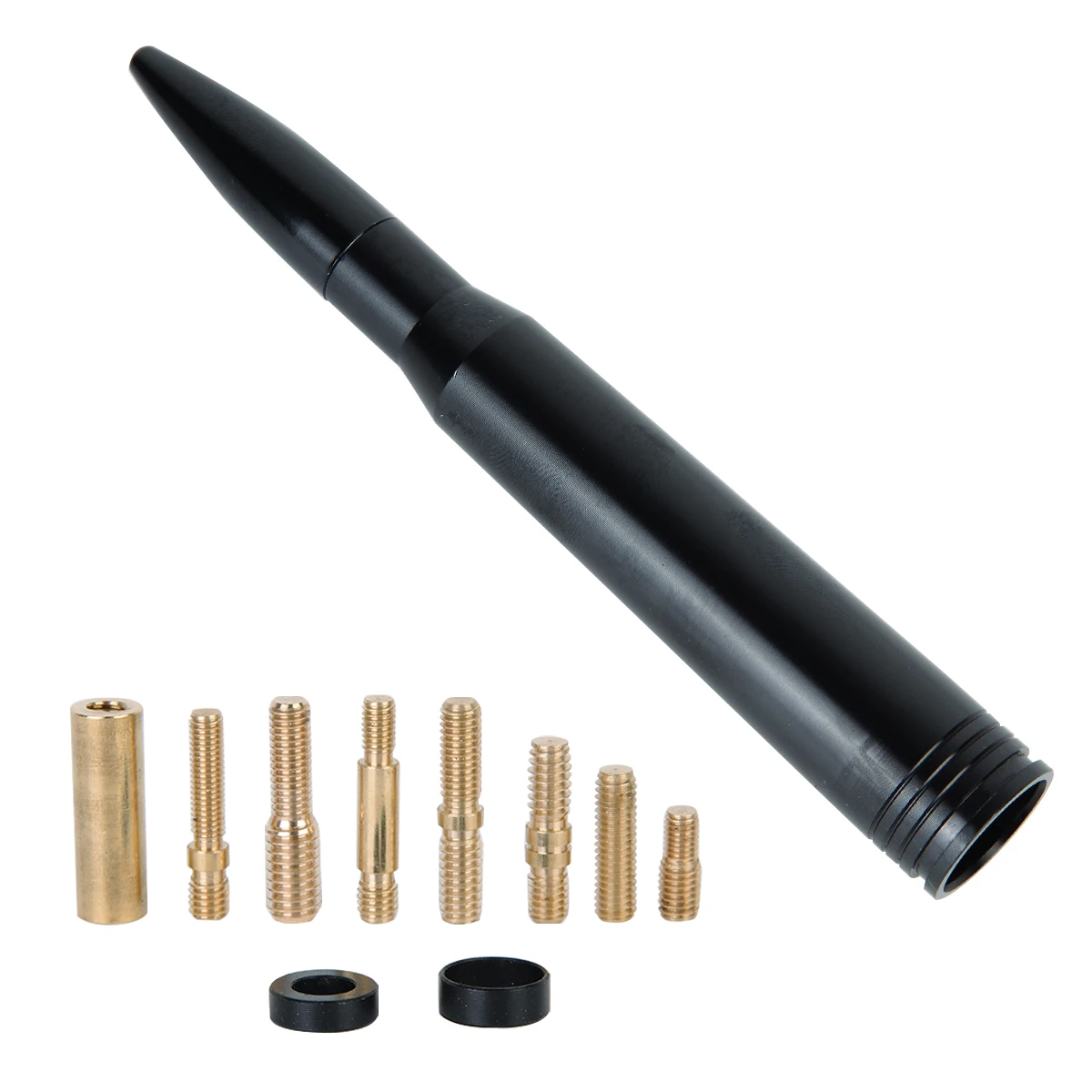 Car-Antenna-Bullet-Antenna-Aluminum-Caliber-Bullet-Antenna-Heavy-Gauge ...