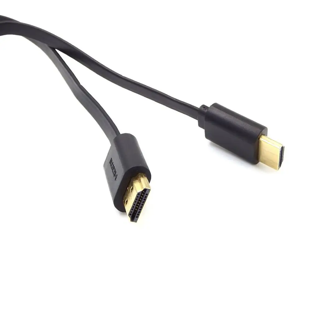 Высококачественный тонкий hdmi плоский кабель позолоченный штекер Male ...